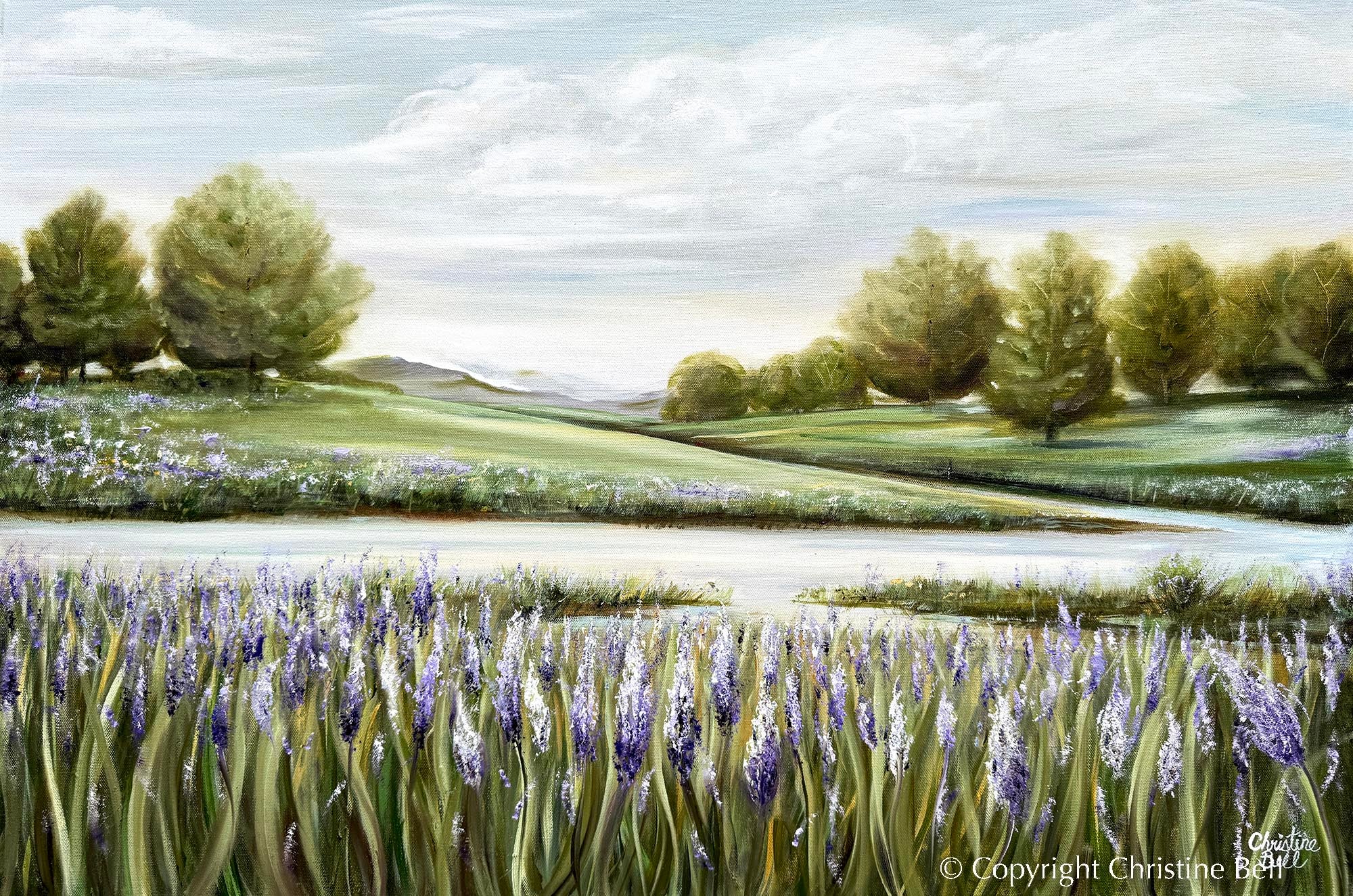 Original Abstract Tree Paintings Blossoming Trees Art – Contemporary ...