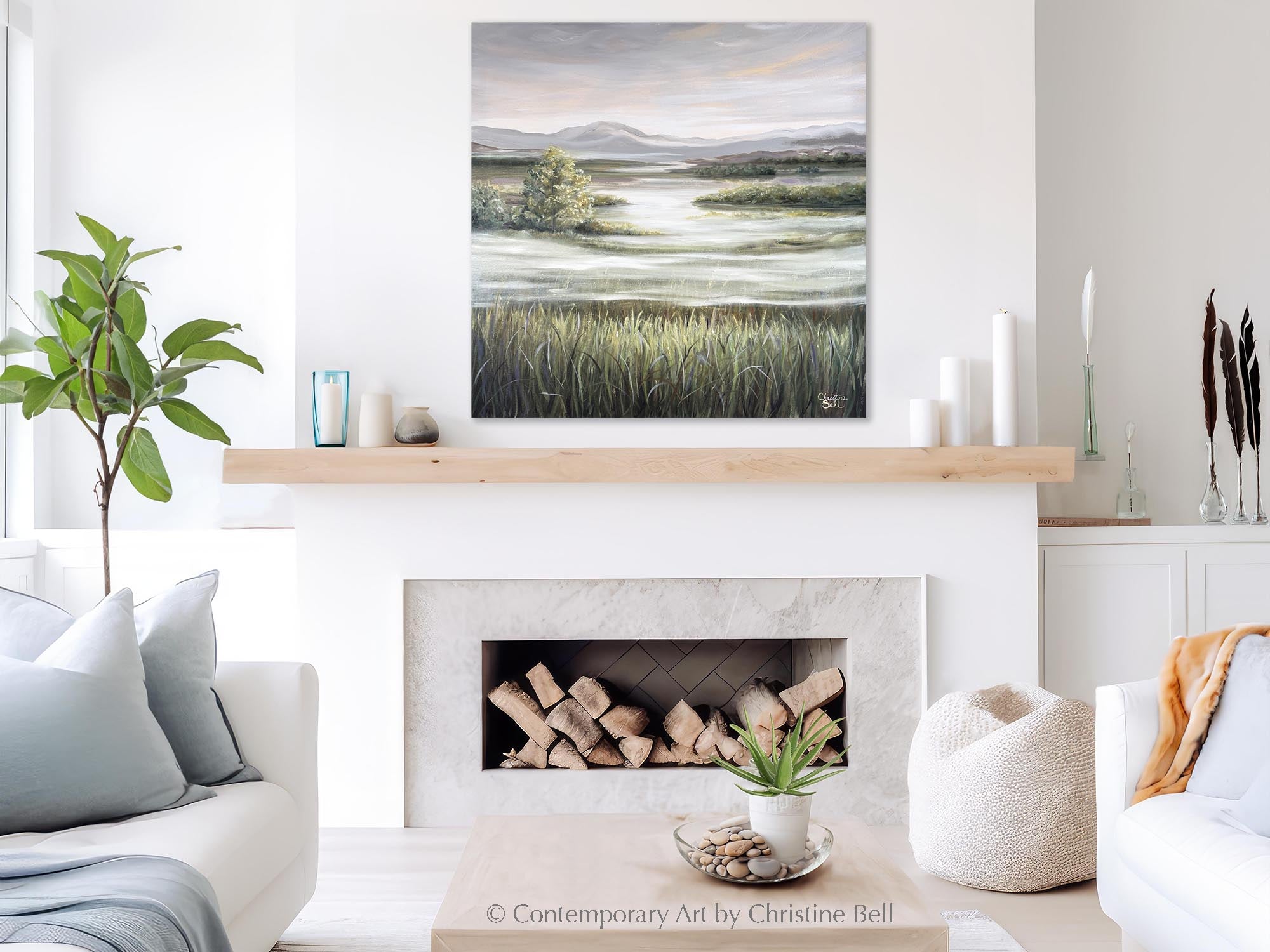 Shop New Original Paintings Modern Landscape Ocean Fine Art Home Decor ...