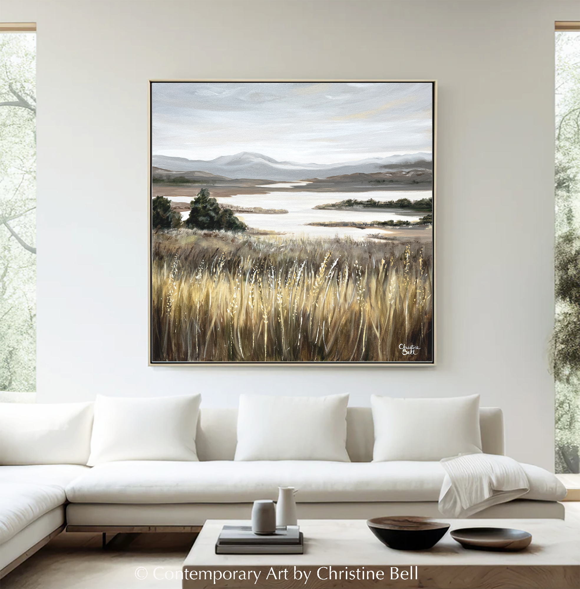 SHOP Abstract Paintings Original Modern Canvas Wall Art Christine Bell ...