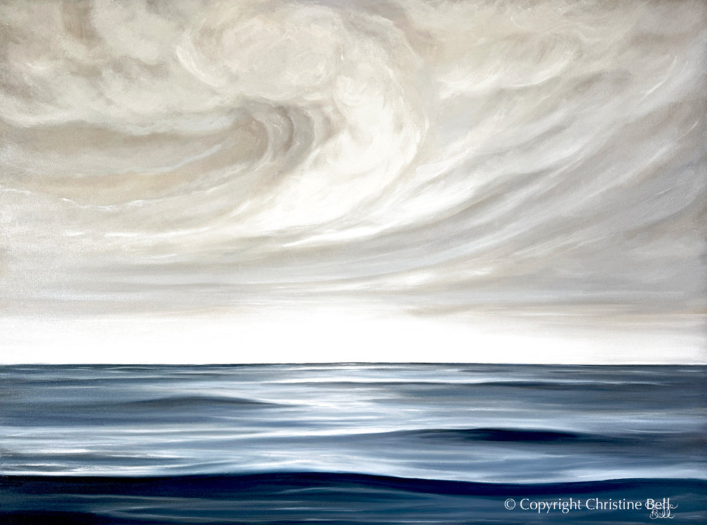 calming ocean artwork