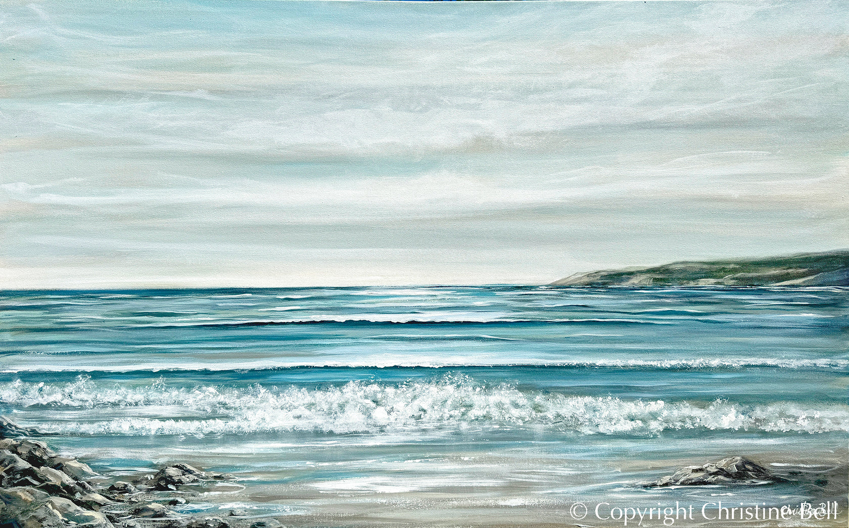 Coastal Painting Collection - Contemporary Abstract Paintings Wall Art ...