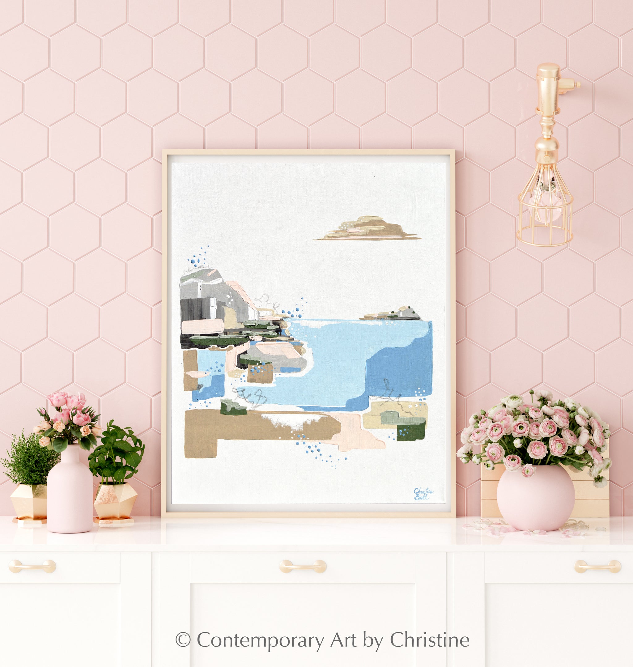 SHOP Abstract Paintings Original Modern Canvas Wall Art Christine Bell ...