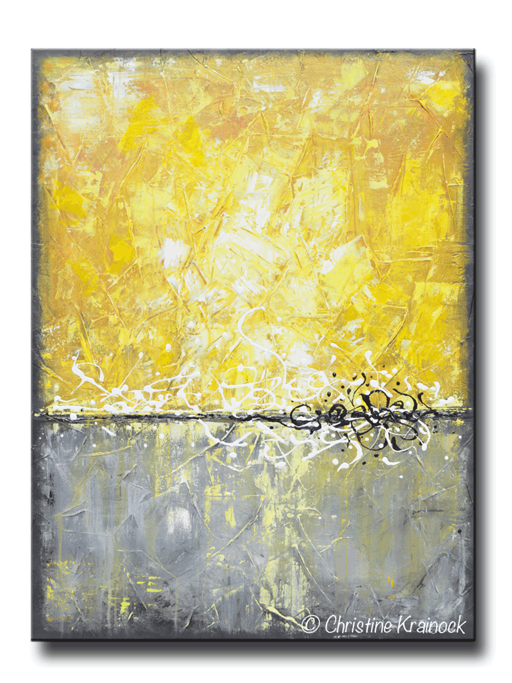 Yellow Abstract Paintings