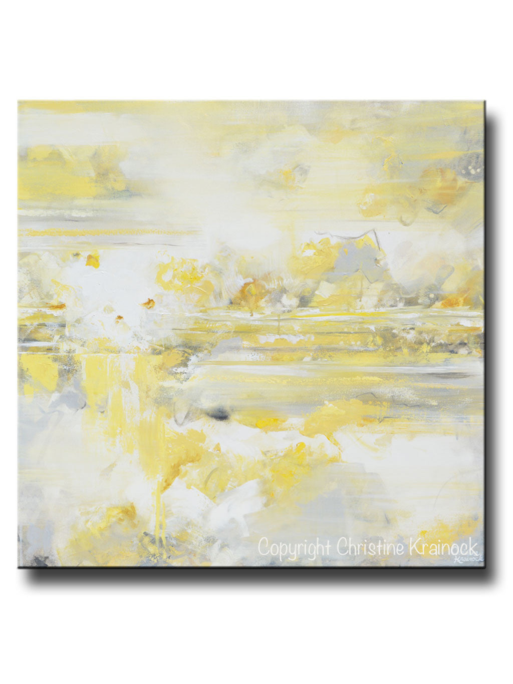 yellow and white abstract