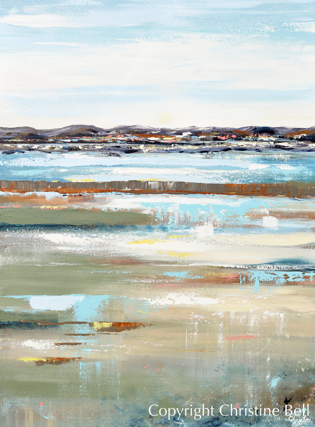 SHOP Abstract Paintings Original Modern Canvas Wall Art Christine Bell ...